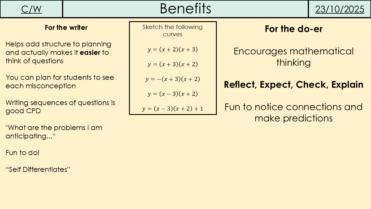 Maths Conf 39 workshop – Chelekmaths